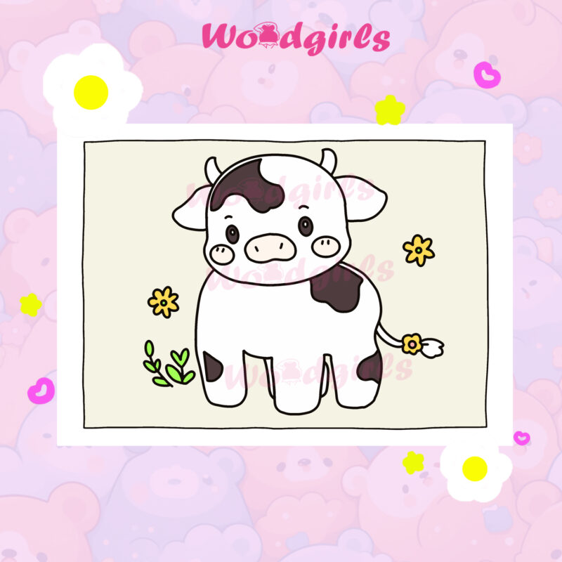 ‘Lucy Cow’ Coloring Book – WoldGirls Official